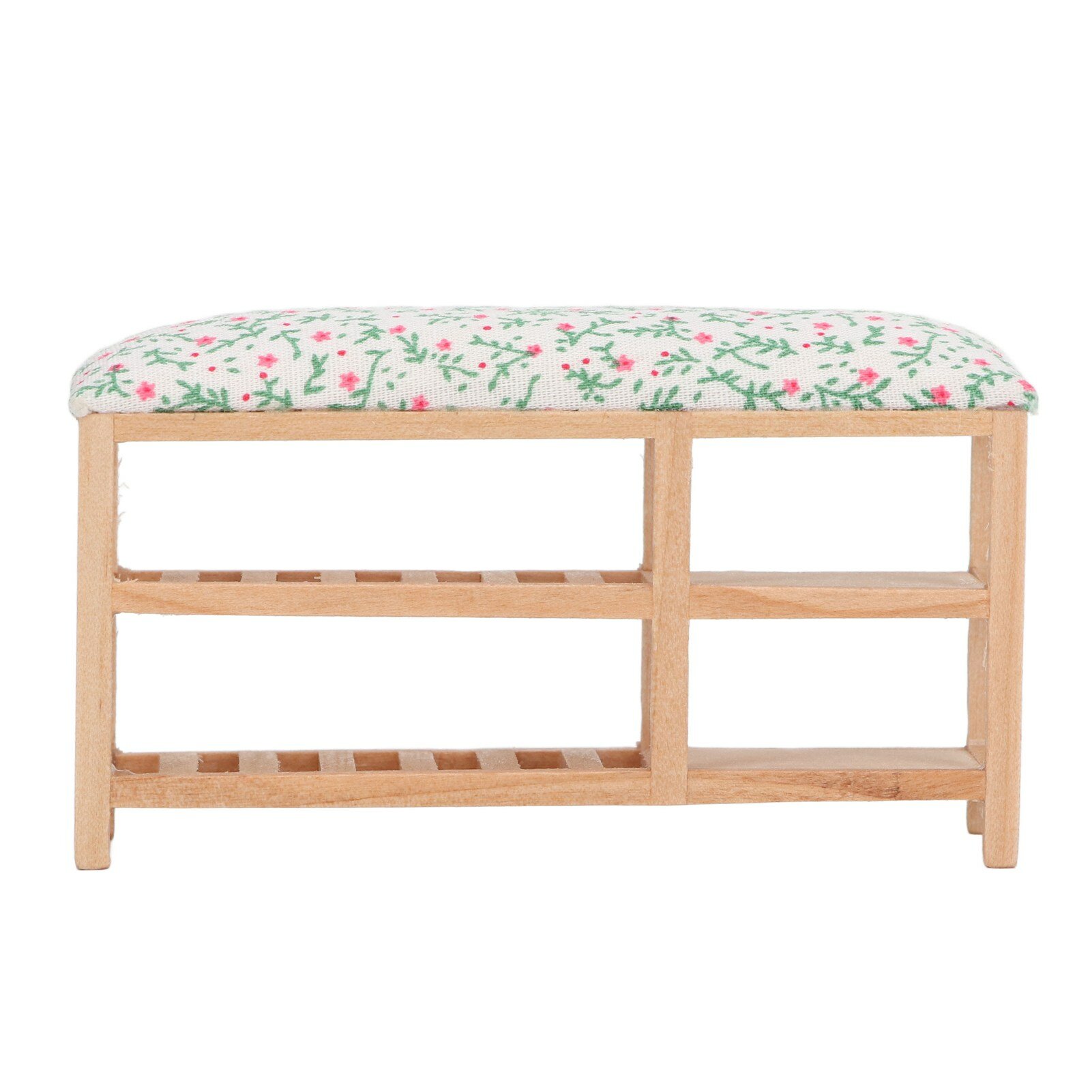 1/12 Dollhouse Shoes Rack 2 Layer Большое место для хранения изысканная миниатюрная полка для входа