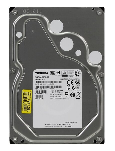 Жесткий диск Toshiba MG04ACA300A 3Tb 7200 SATAIII 3,5" HDD