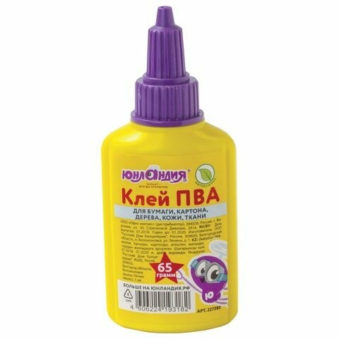 Клей ПВА Юнландия 65 г (227380)