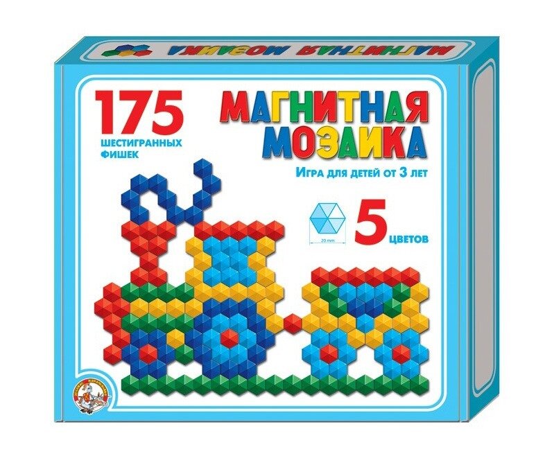 Магнитная мозаика Десятое Королевство 175 фишек 20 мм (959)