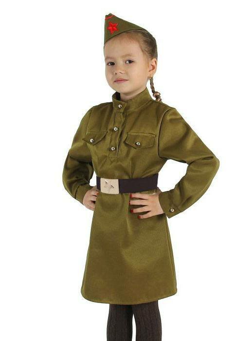 Карнавальный костюм Страна Карнавалия "Военный", для девочки, рост 110-120 см (1267939)