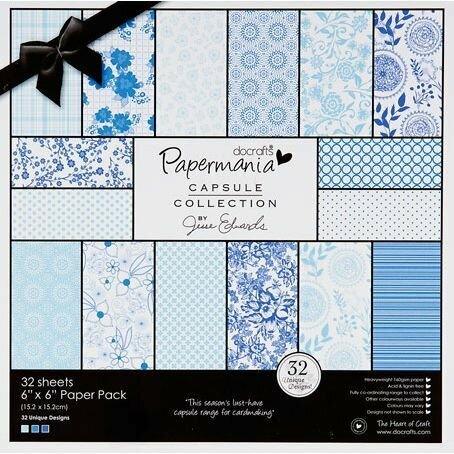 Набор бумаги для скрапбукинга docrafts "Papermania", Burleigh Blue, 32 листа