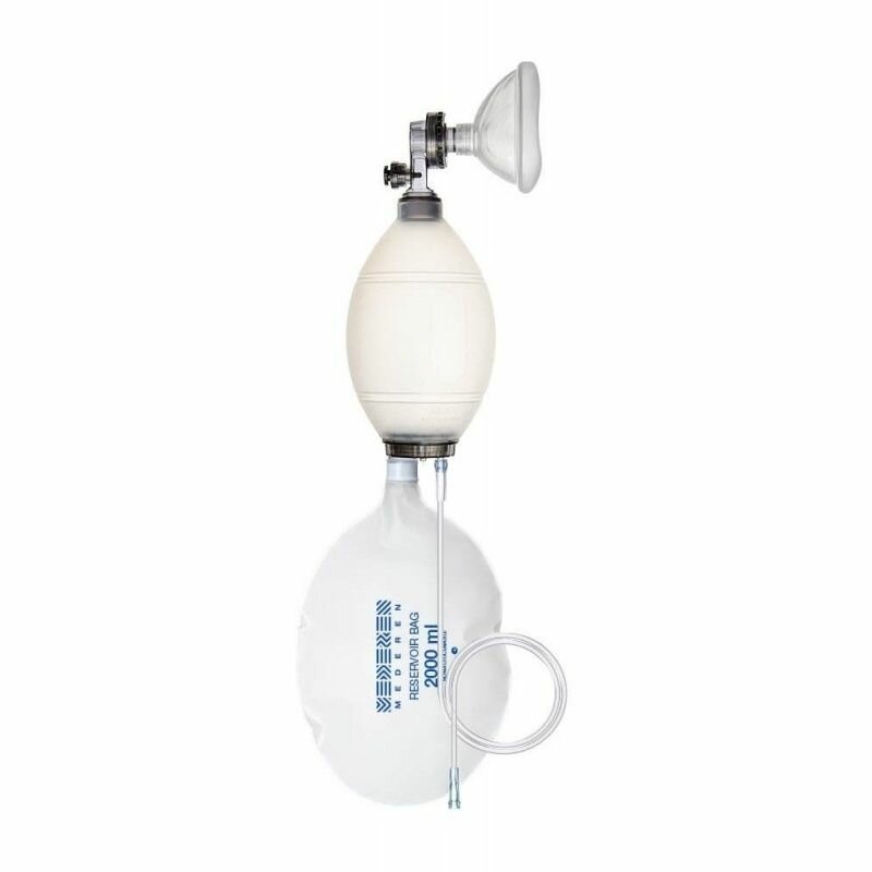 Мешок Амбу Mederen взрослый, силиконовый, многоразовый, размер маски № 5 L, 0125-M810-06