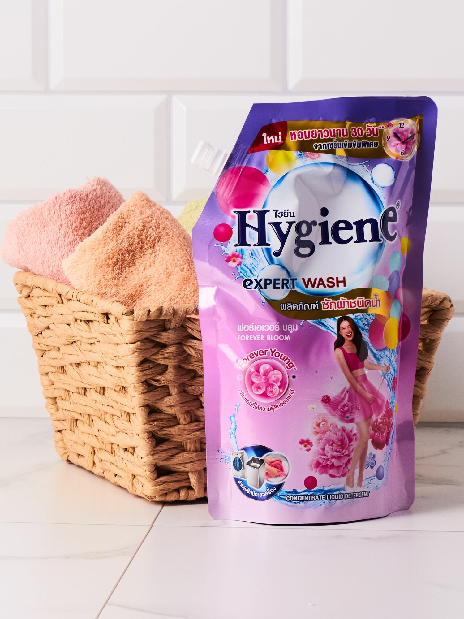 Hygiene Гель для стирки концентрированный парфюмированный "Юный Цветок" 600мл