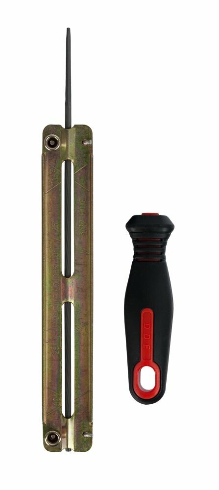 Державка с напильником DDE 4,0 мм (ручка, + напильник 4,0 мм, + планка) арт. 648-199