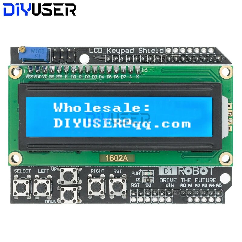 DIYUSER LCD модуль дисплея 16x2 синий экран