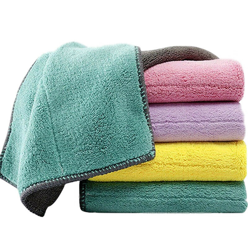 Yagao Cleaning Cloth for Household, Kitchen, Car Washing, Car Polishing, Dish Washing, [25*25cm, 5-Pack] Scouring Pad for Degreasing