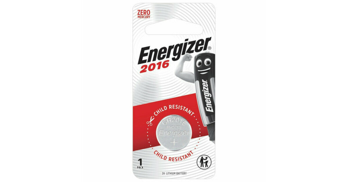 Батарейка ENERGIZER CR 2016 Lithium 1 шт/блистер ENR-083002
