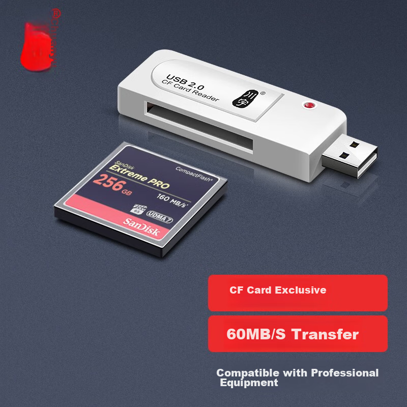 Chuanyu USB 3.0 Standard CF Card Reader, Compatible with DSLR Cameras/industrial-Grade CNC Machines, Specialized for CF Storage Cards