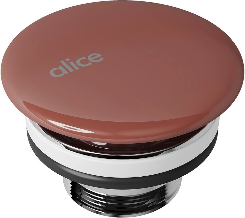 Выпуск для раковины Alice PIL00697 универсальный, табаско глянец