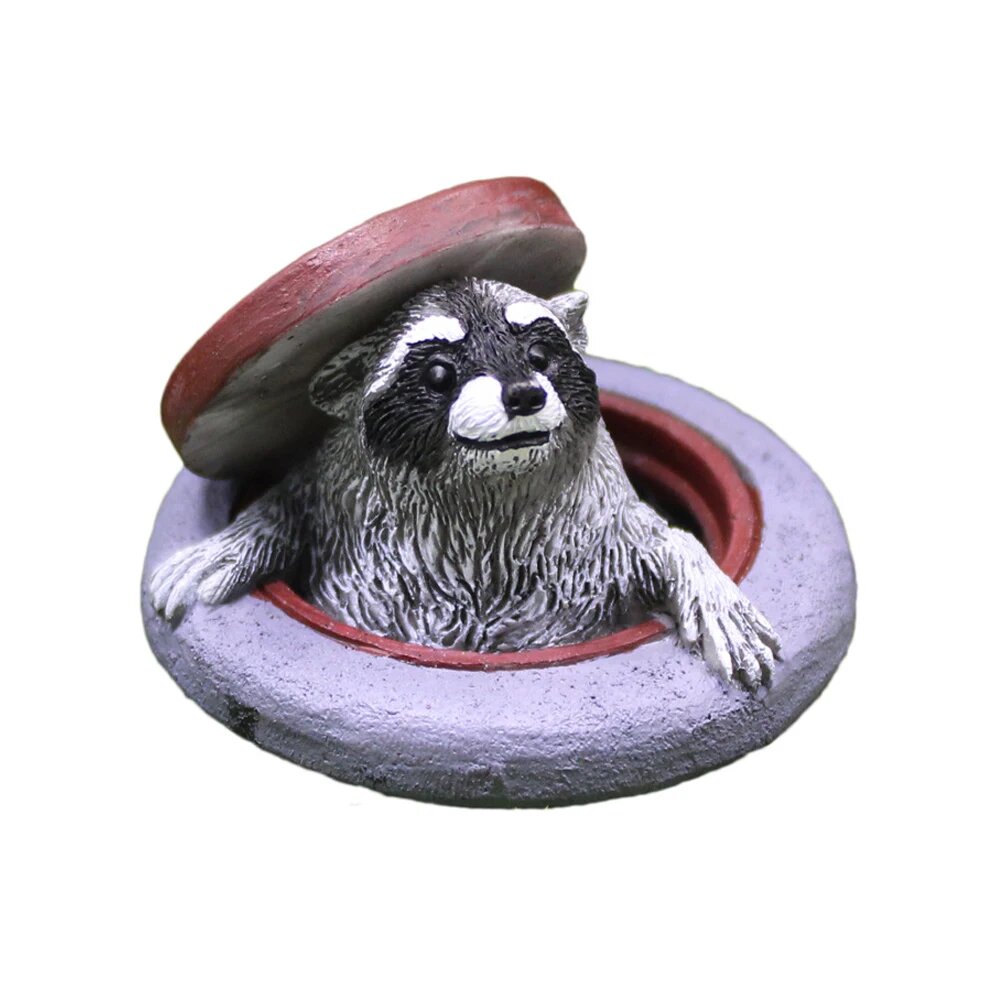 Миниатюрная фигурка енота из канифоли WYMECT