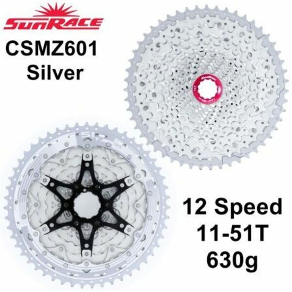 SunRace CSMZ601 MTB кассета 12 Скорость 11-51T звездочка совместимая Shimano -hj