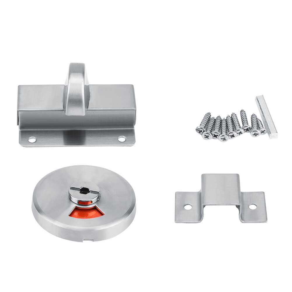 Уборная для туалета в ванной комнате с уединенным туалетом замок дверной дверь с пустующим индикатором и винтовой фитингом