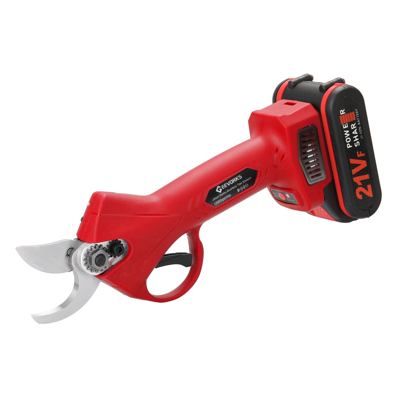 21 В беспроводной электрический секатор, эффективный инструмент для обрезки веток плодовых деревьев, бонсай, инструмент для ландшафтного дизайна