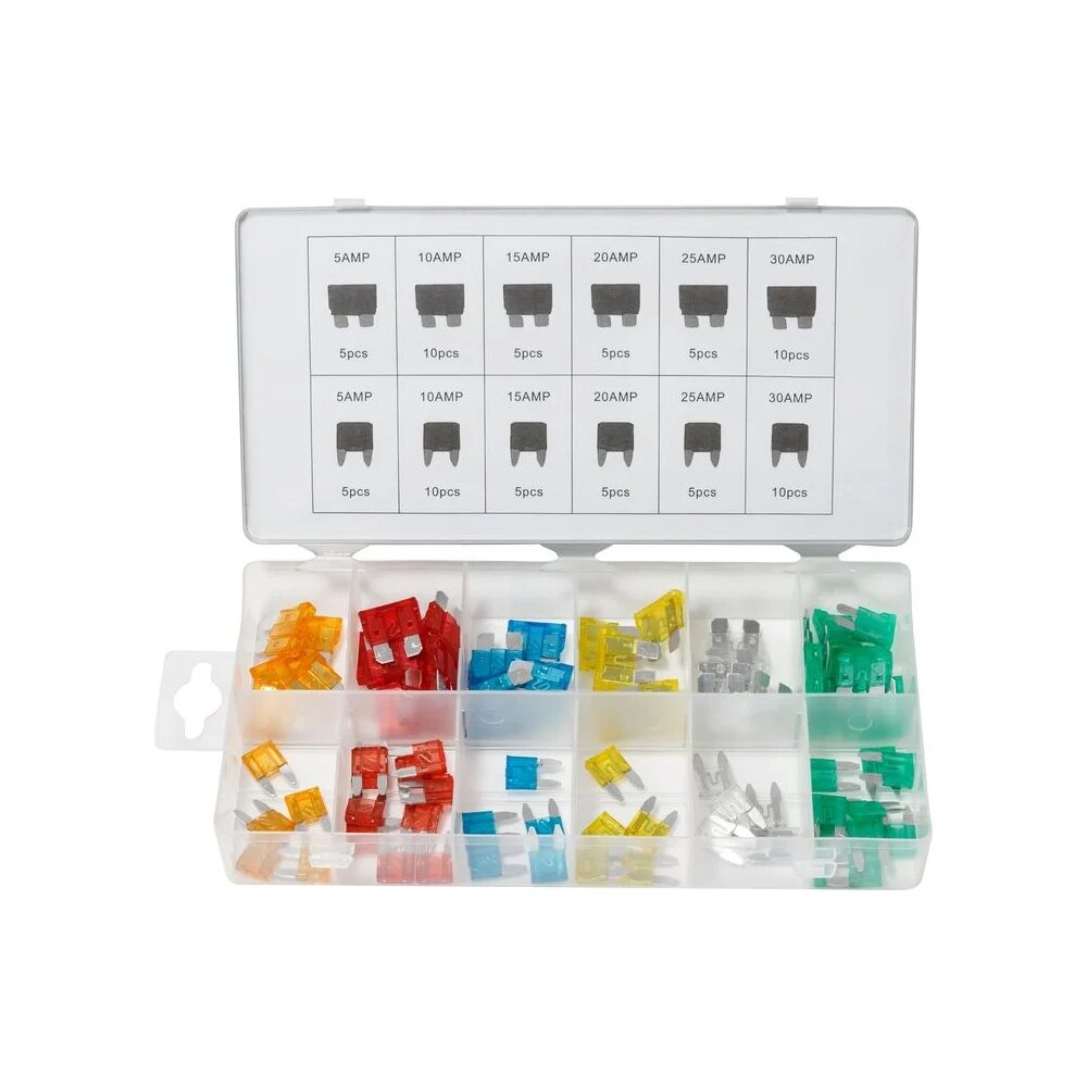 Forsage Предохранители флажковые, 80пр, 5А, 10А, 15А, 20А, 25А, 30А F-789(12771)