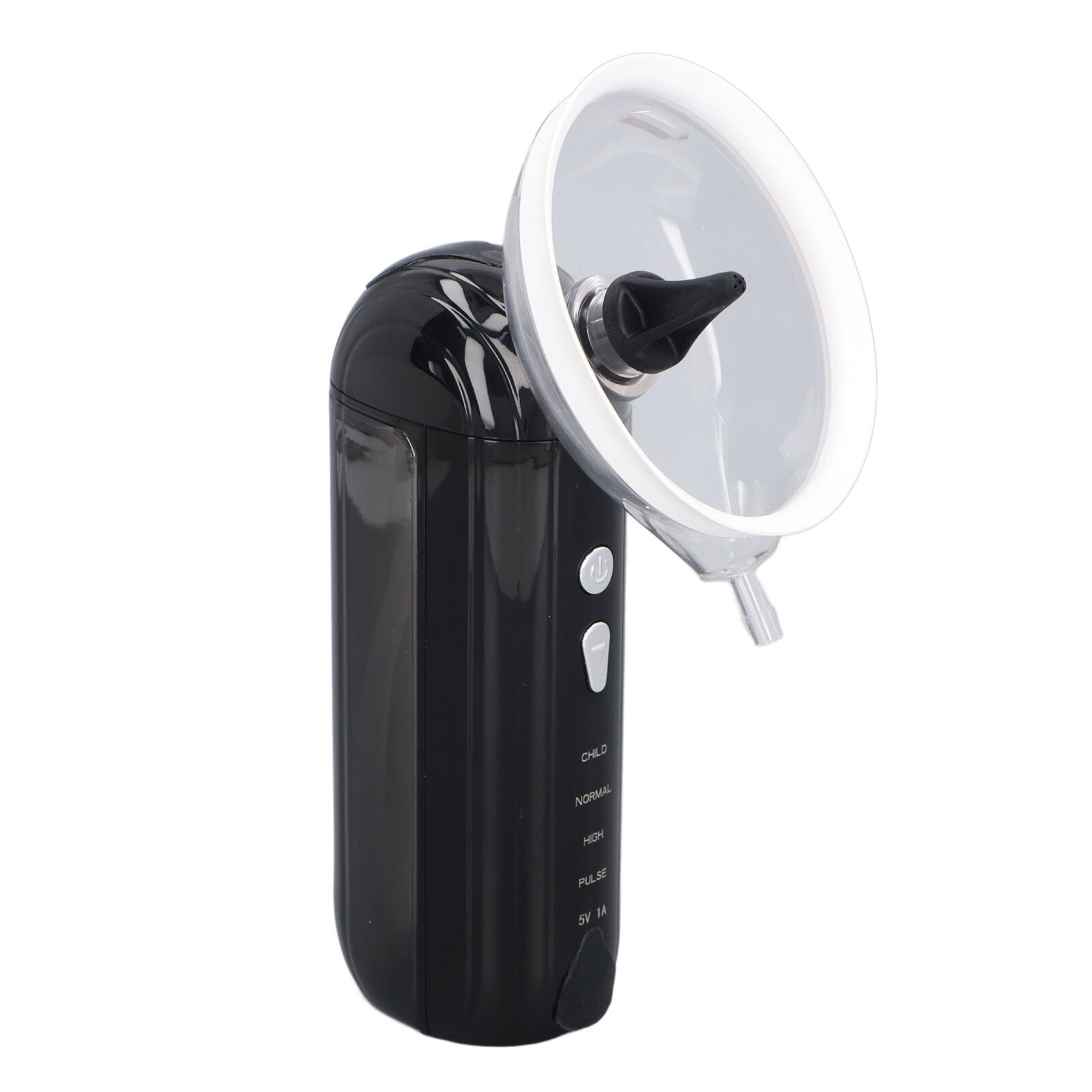 Электрический инструмент для удаления ушной серы с ушной чашкой IPX7, водонепроницаемый, 4 режима, система промывки ушей, черный