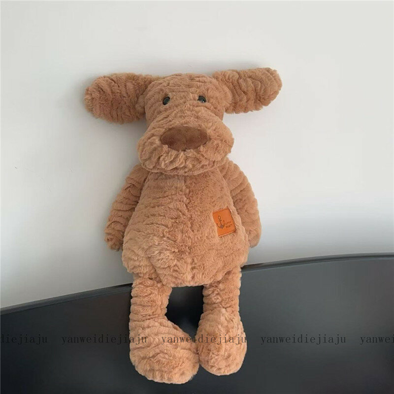 Plush stuffed animal dog toy with soft short fur for kids bedroom decor style a-35cm