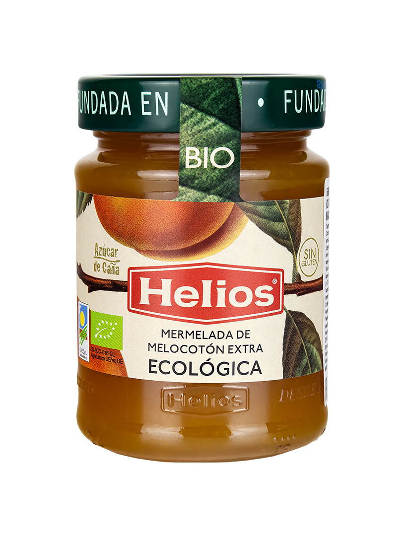 Варенье HELIOS Конфитюр из персика BIO, натуральное, органик, 350г