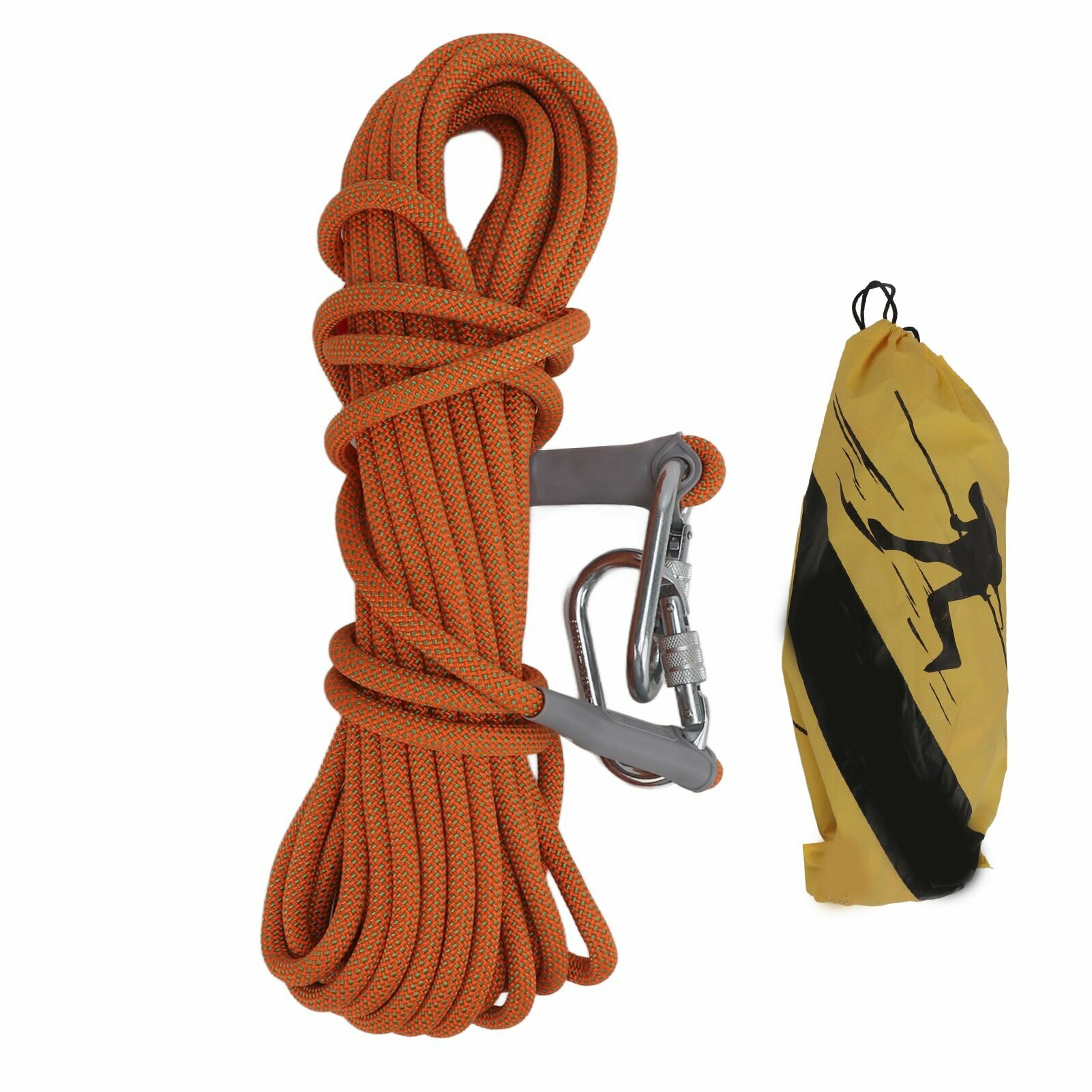 10,5 мм высокопрочная скальная веревка оранжевого цвета для спасательных работ в альпинизме, спелеологии, скалолазании, прочный страховочный шнур