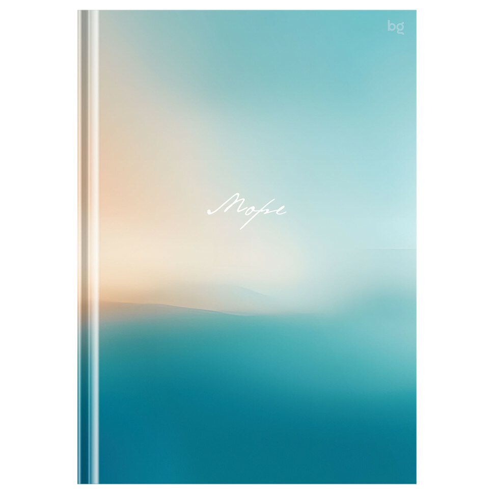 Бизнес-блокнот А4, 160л, BG "Море", матовая ламинация, тиснение фольгой, 381638