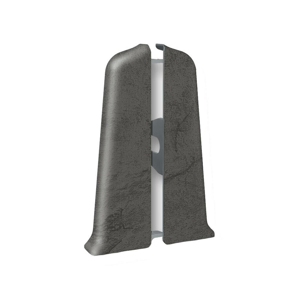 Заглушка торцевая Идеал Деконика 70 мм лофт серый левая-правая Г-профиль (2 шт.)