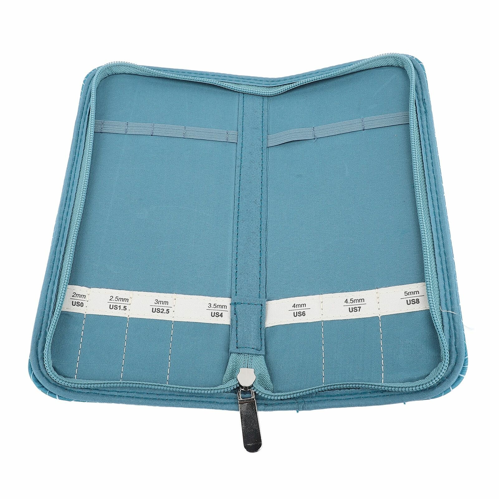 Чехол для вязальных спиц с рифленым узором, портативный органайзер для спиц длиной 20 см, из 600D оксфордской ткани