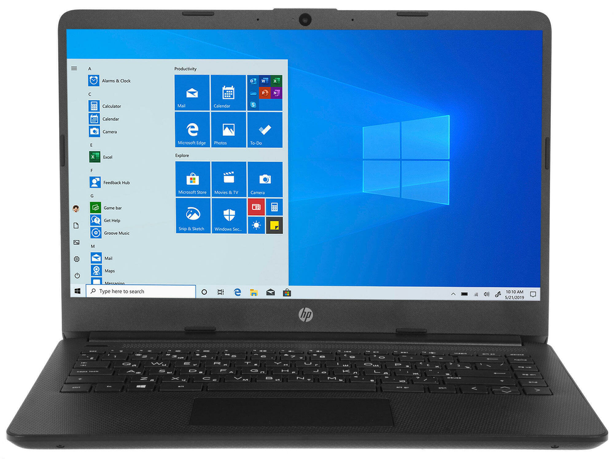 14" Ноутбук HP Laptop 14S-DQ0044UR (3B3L5EA) черный - 1920x1080, IPS, Intel Pentium Silver N5030, ядра: 4 x 1,1 ГГц, 4 ГБ, SSD 256 ГБ, Intel UHD Graphics, Windows 10 Home