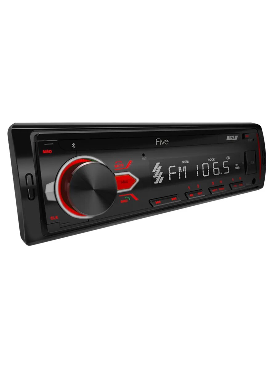 Автомагнитола F-24R FM-USB-RCA-SD Bluetooth 4х50Вт