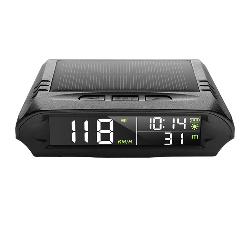 Авто GPS-спидометр с солнечной зарядкой, проекционный дисплей, автомобильный умный цифровой измеритель напоминания о тревоге, аксессуары для электроники, X98