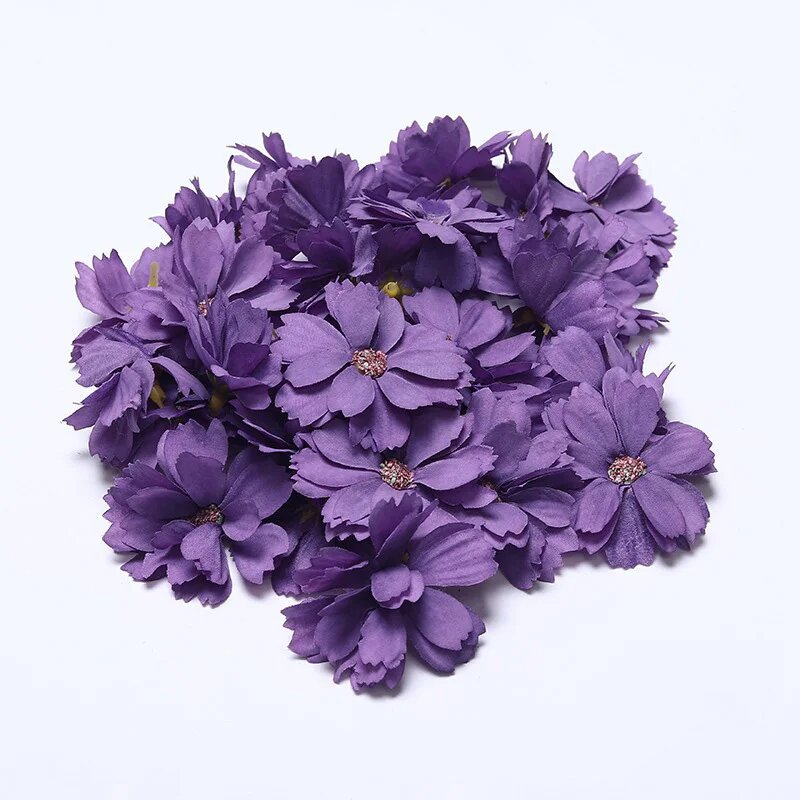 Искусственные шелковые ромашки 45 мм для декора 15