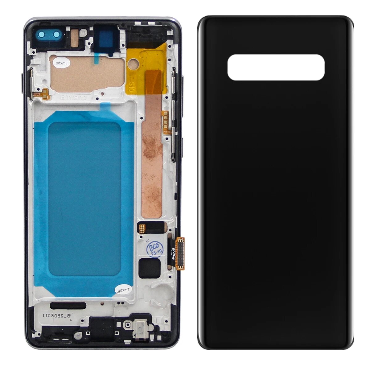 Новый протестированный ЖК-дисплей S10 + с рамкой для SAMSUNG S10 Plus ЖК-дисплей G975F/DS G9750 дисплей сенсорный экран дигитайзер в сборе детали TFT Black FrameCover