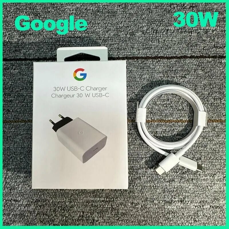 Зарядное устройство Google Pixel 30вт(W) USB-C для телефонов /Зарядка для Google и Android и iPhone