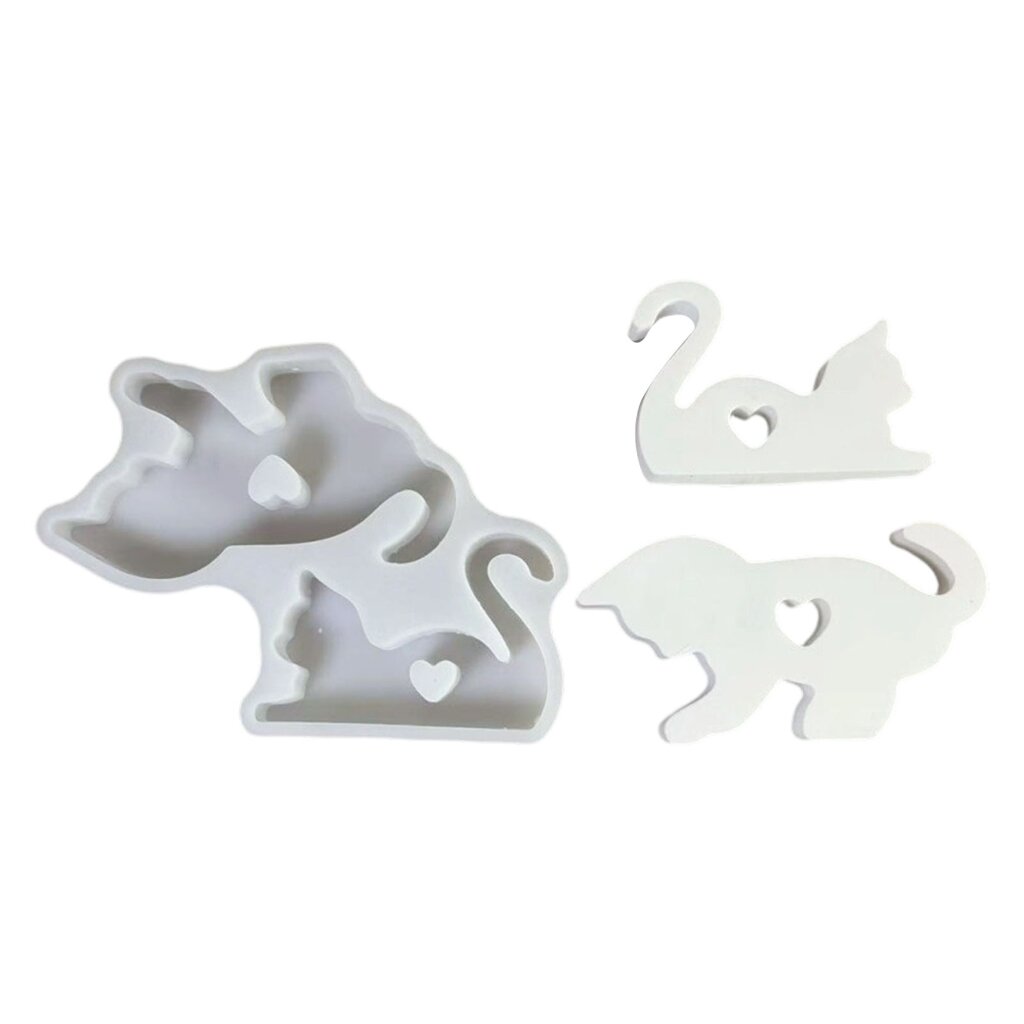 Силиконовая форма для творчества с кошками: гипс и детские проекты