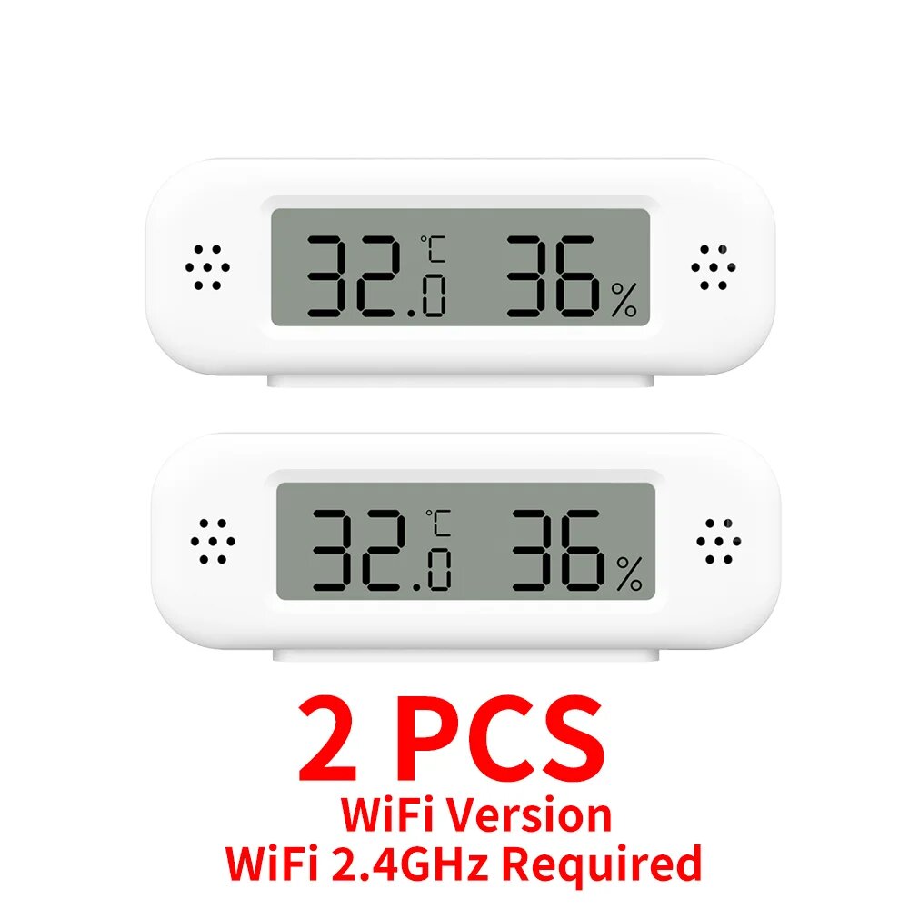 Датчик температуры и влажности WiFi 2.4GHz, 2 шт
