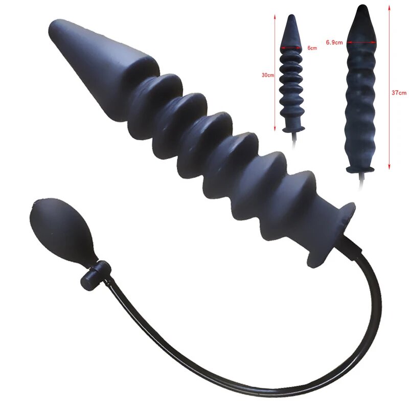 Огромная складная надувная Анальная пробка, большая задница, фаллоимитатор, Мастурбаторы, Анальное D