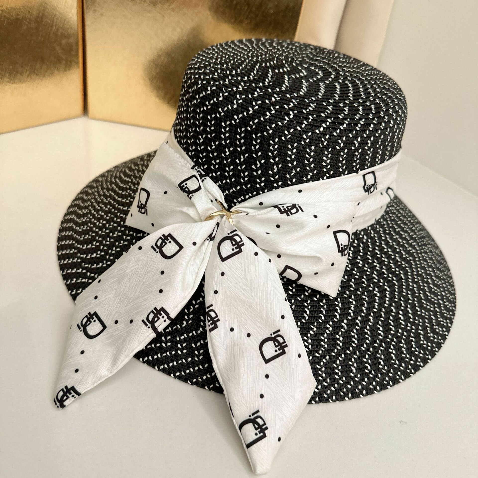 Соломенная шляпа с галстуком-бабочкой, женская шляпа для взрослых, рыбацкая шляпа, шляпа-тазик, шляпа от солнца, солнцезащитная пляжная шляпа, универсальный летний стиль