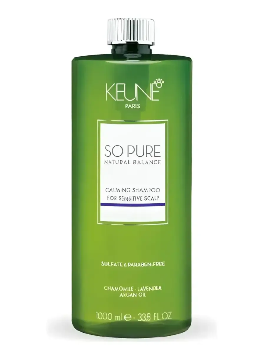 Шампунь Keune So Pure Calming для кожи головы против зуда и раздражений, Успокаивающий, 1000 мл