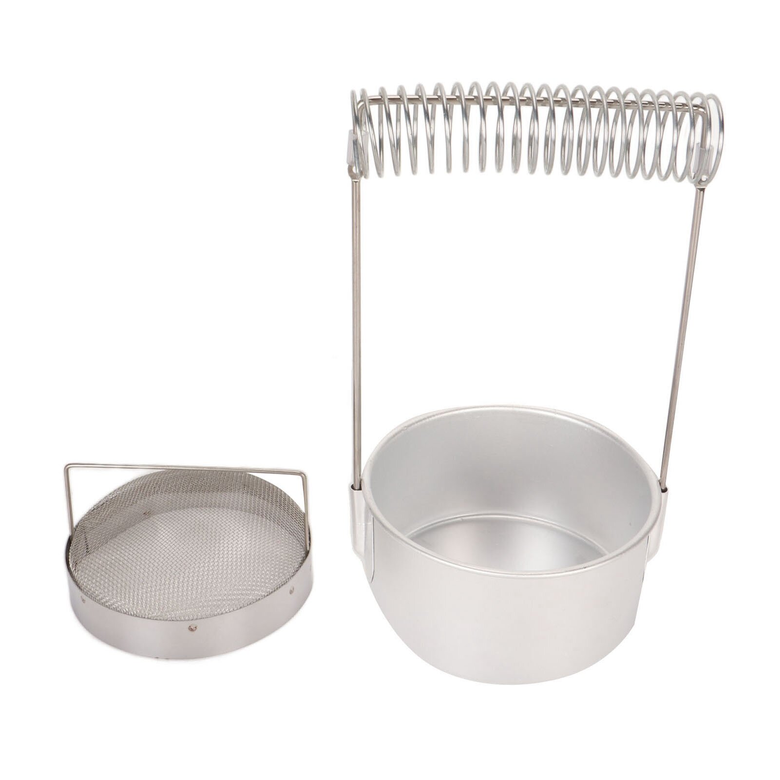 Paint Brush Washer Aluminium Spring Holder Detachable Light Strainer Paintbrush Cleaner for Watercolor Acrylic Oil Art