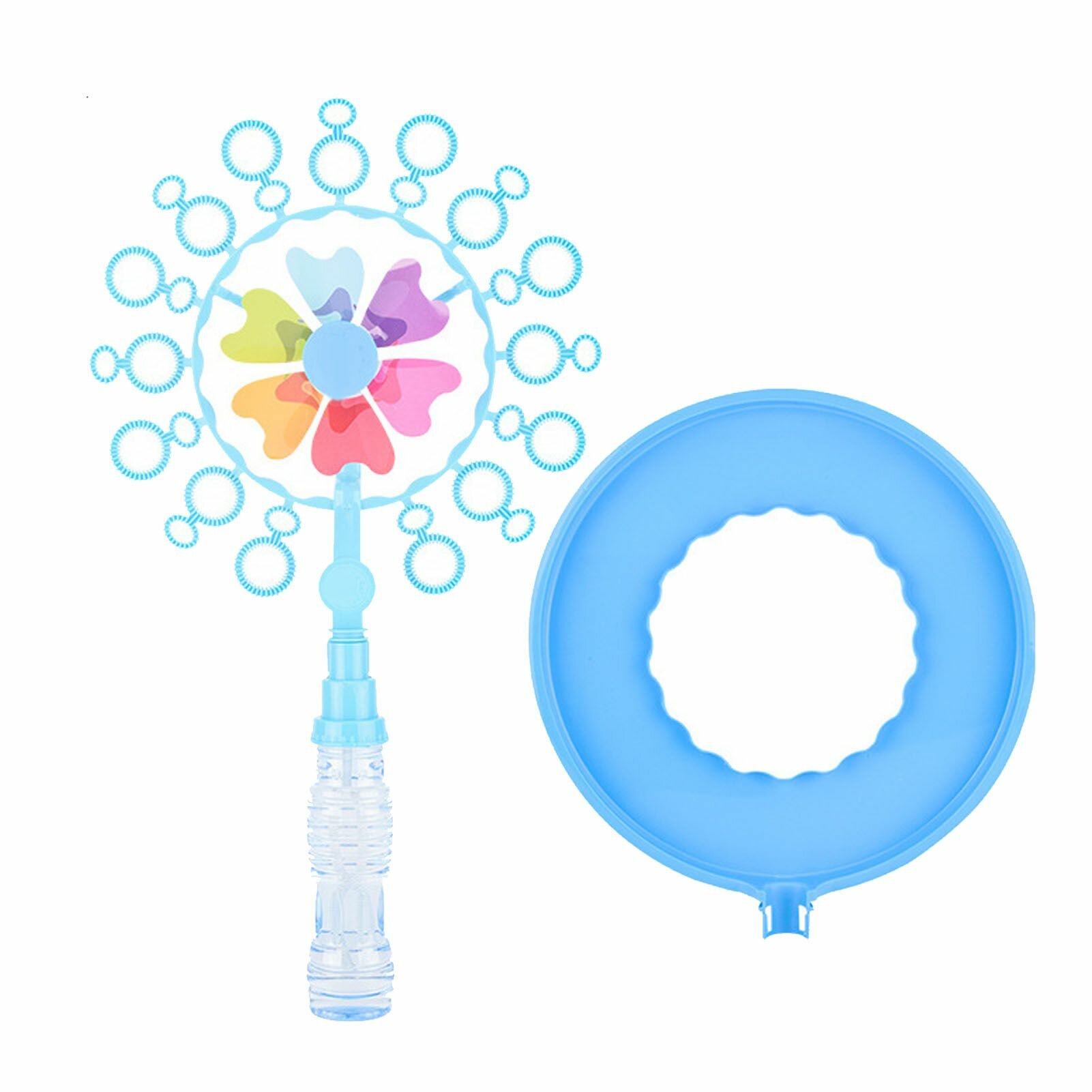 Детская мыльная пузырчатая палочка, съемная вертушка с несколькими отверстиями для путешествий на открытом воздухе, простая в использовании и переноске