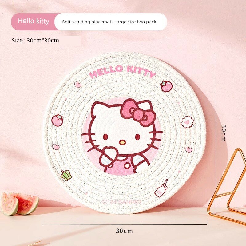 Термостойкие подставки Sanrio, подставки для посуды, термостойкие коврики для тарелок и мисок, подставки для стола в