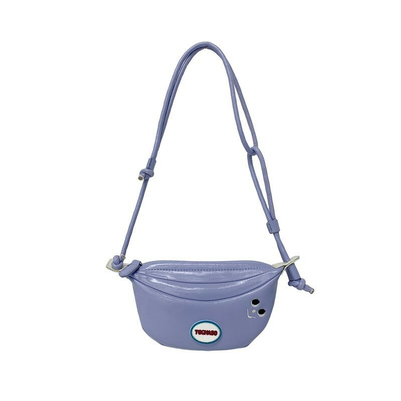 Мини-сумка банан Delightful для детей из мягкой пуп матриал с забавным принтом букв пурпурный