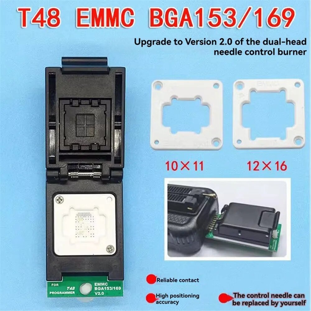 Для программатора T48 EMMC адаптер для BGA153/BGA169