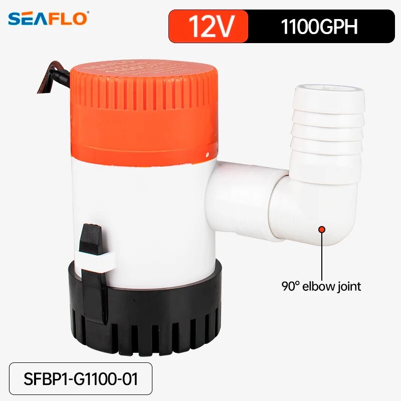 SEAFLO Погружной насос 12/24В 1100G 12Vand Joint