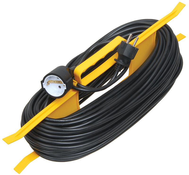 Удлинитель силовой IEK ПВС, 2х0.75, УР20, 1 розетка шнур 20 м