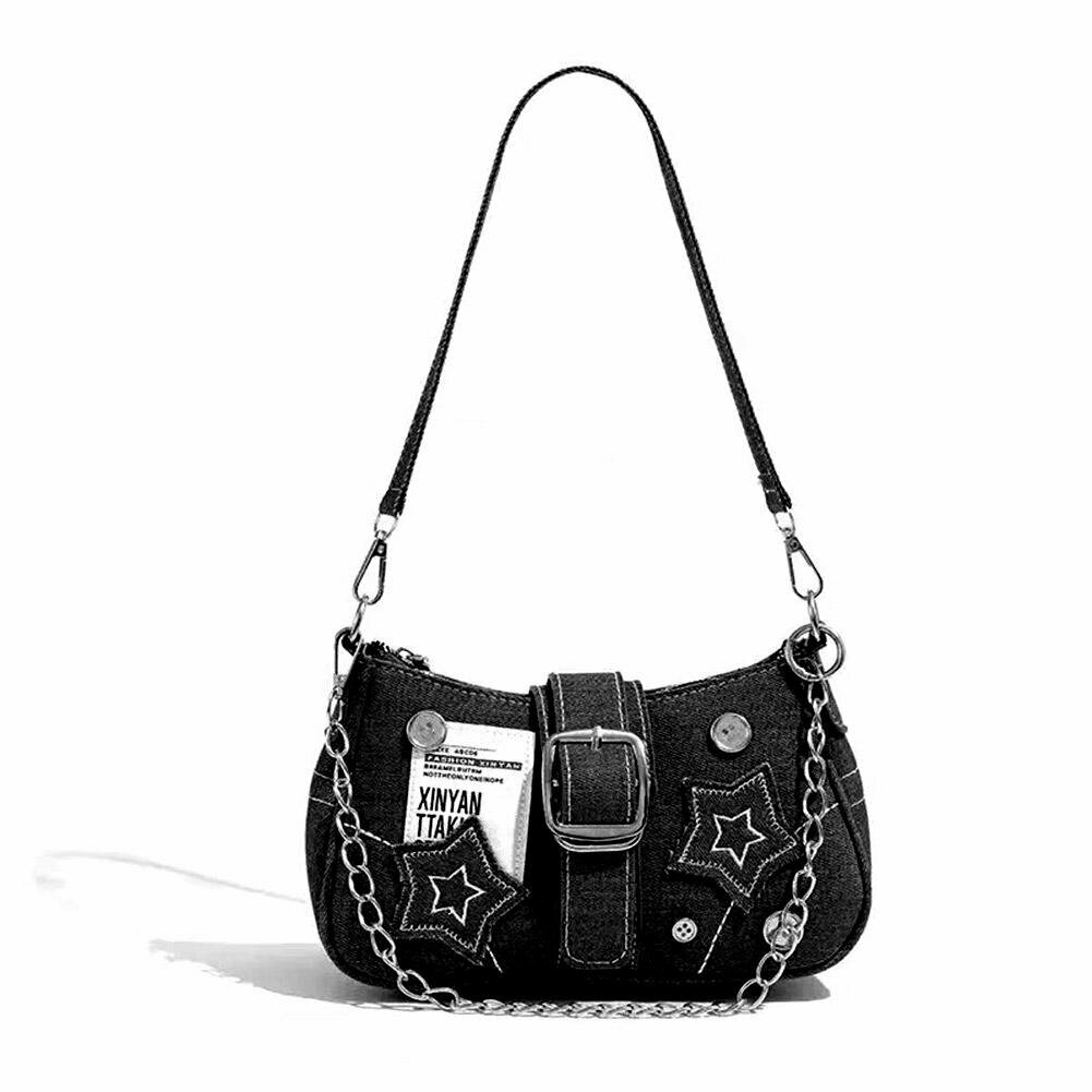 Модная женская сумка через плечо из парусины в готическом стиле