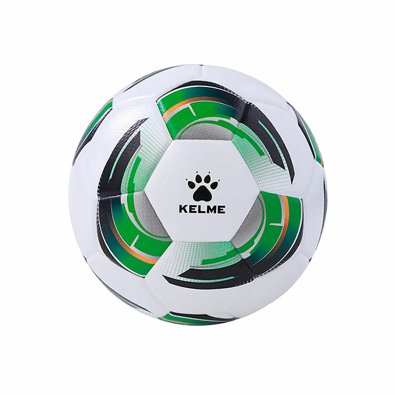 Мяч футбольный KELME Laminated White Green размер 5