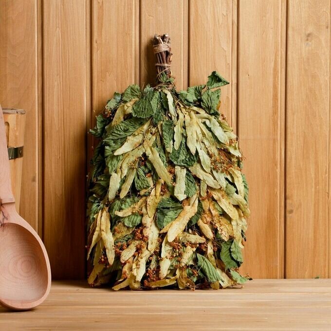 Веник для бани липовый, Липа сбор 2025г, удобная ручка, 2 шт.