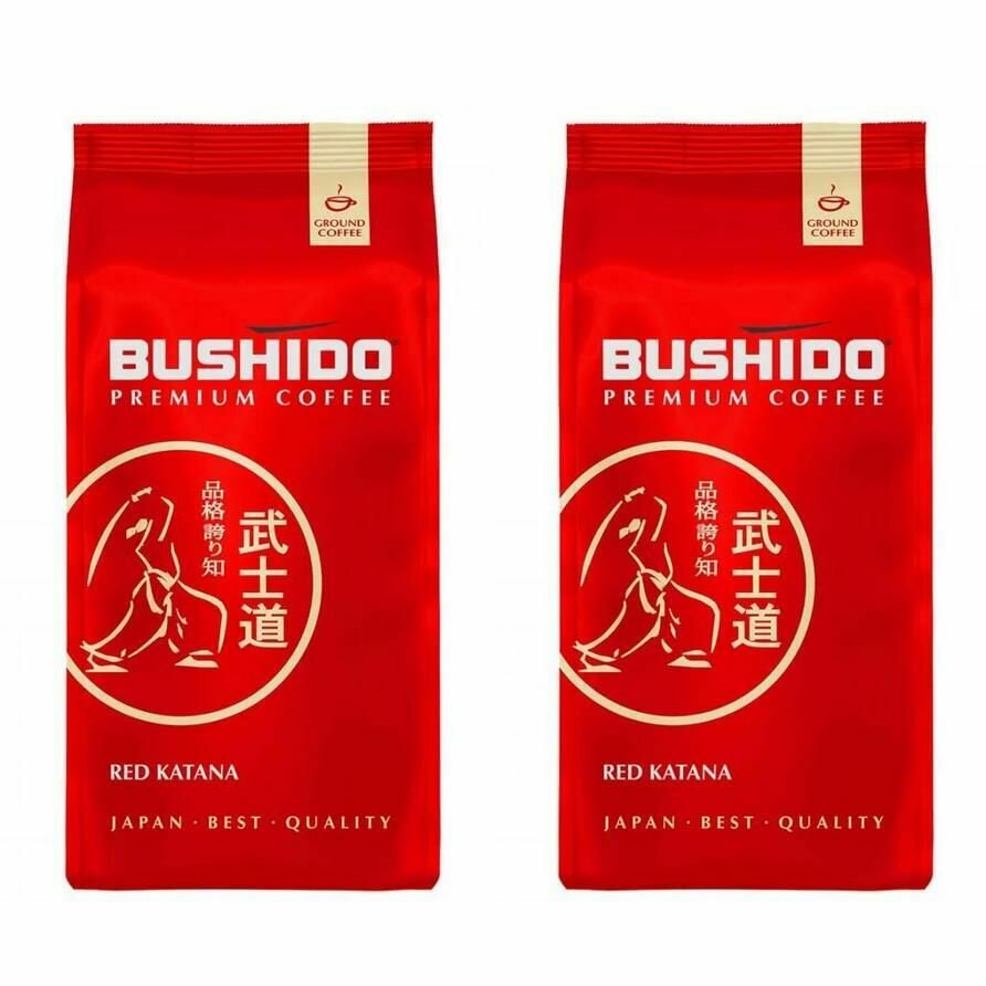 BUSHIDO Кофе молотый Red Katana, 227 г, 2 шт