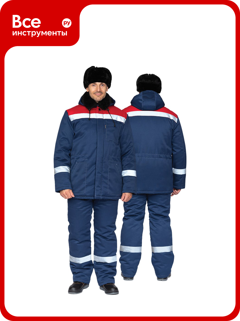 Костюм мужской Прабо утепленный Пантеон 2 с водоотталкивающей пропиткой и светоотражающими полосами