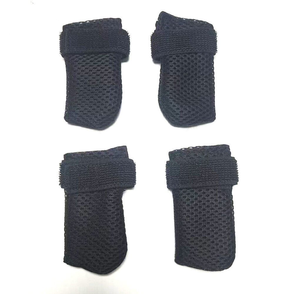 Мягкие эластичные чулки для кошек с застежкой-липучкой, анти-скольжение, черный размер M, удобная посадка для мелких